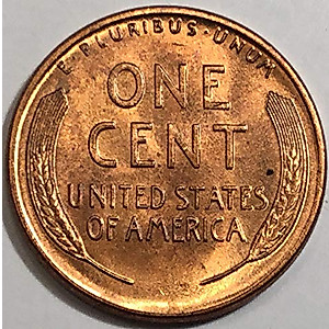 1945 D Lincoln Wheat Cent Red Penny Seller Mint State
