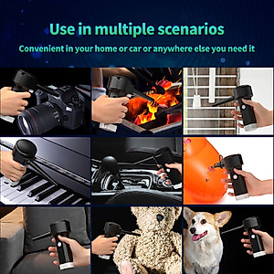 Sukadar Compressed Air Electric Air Duster for Cleaning Computer, Portable 91000 RPM Cordless Air Blower with 10000mAH Rechargeable Battery Replaces Compressed Air Cans for Cleaning Computer Keyboard