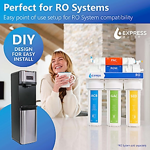 Express Water Water Dispenser for 5 Gallon Bottle Bottom Loading or Direct Point of Use - 3 or 5 Gallon Water Dispenser Hot, Cold, Room Temp - Water Cooler 5 Gallon Smudge Resistant Stainless Steel
