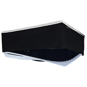 PlayVital Dust Cover Dust Plug Set for ps5 Digital Edition & Disc Edition - Light Gray Trim Horizontal