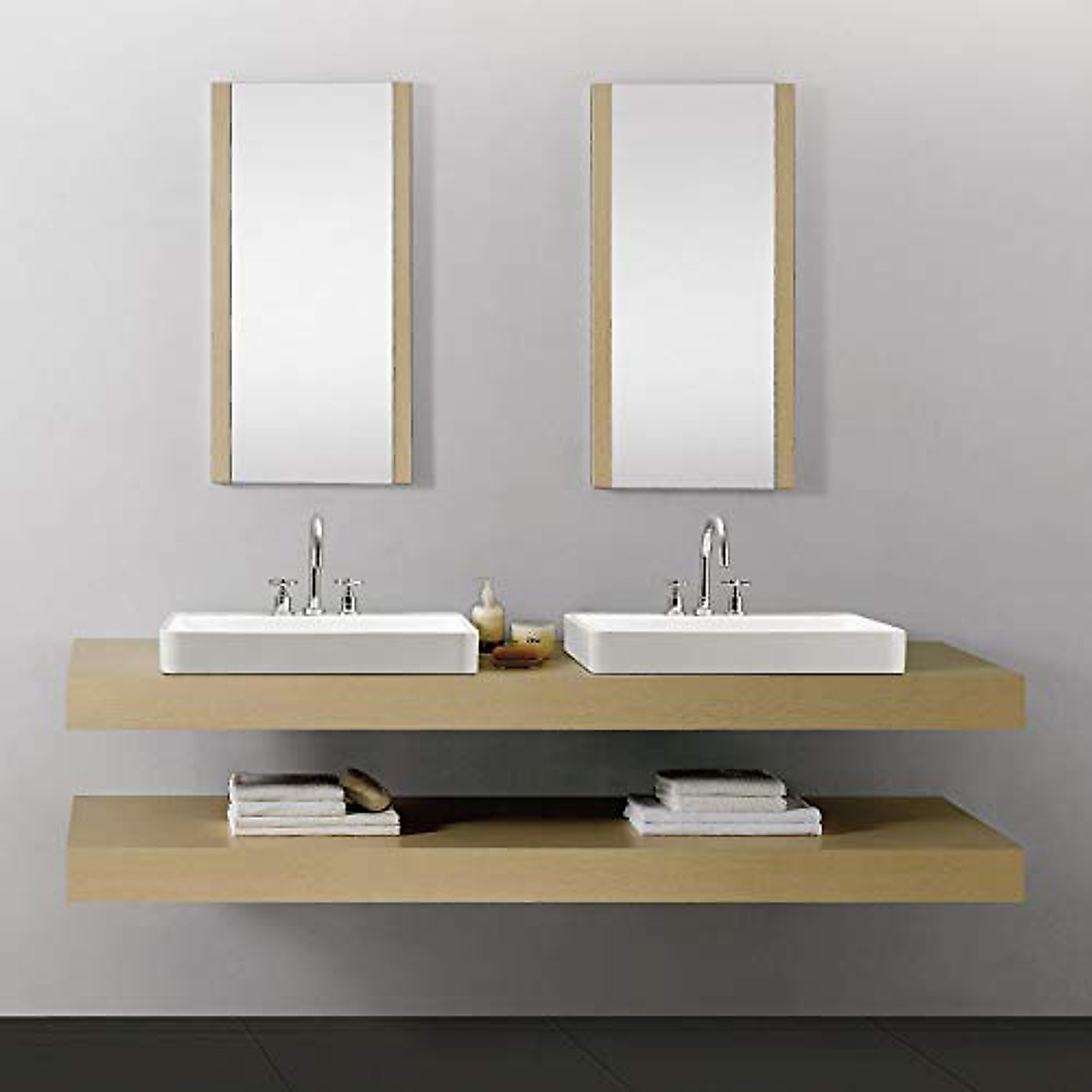 Swiss Madison Well Made Forever SM-VS202 Carré Vessel Sink, Glossy White