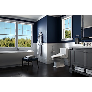 TOTO SW3044#01 S500E Electronic Bidet Toilet Cleansing, Instantaneous Water, EWATER Deodorizer, Warm Air Dryer, and Heated Seat, Elongated Classic, Cotton White