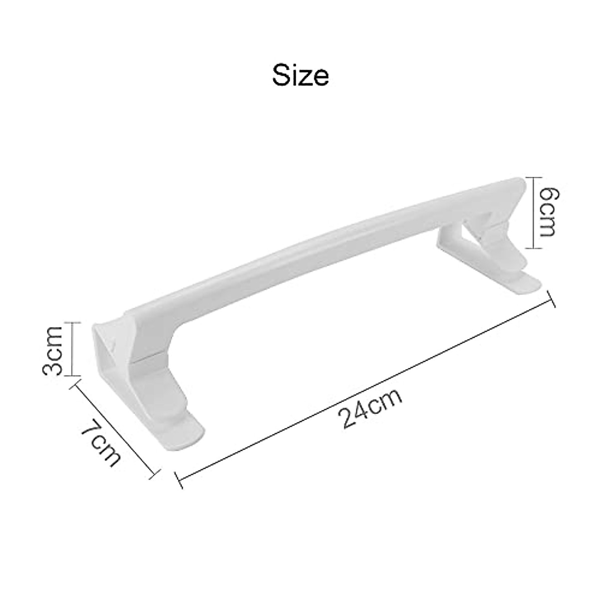 Modern Kitchen Over Cabinet Plastic Towel Bar Rack, Hang on Inside or Outside of Doors, Storage and Organization for Hand and Dish Towels, Rag(1pcs)