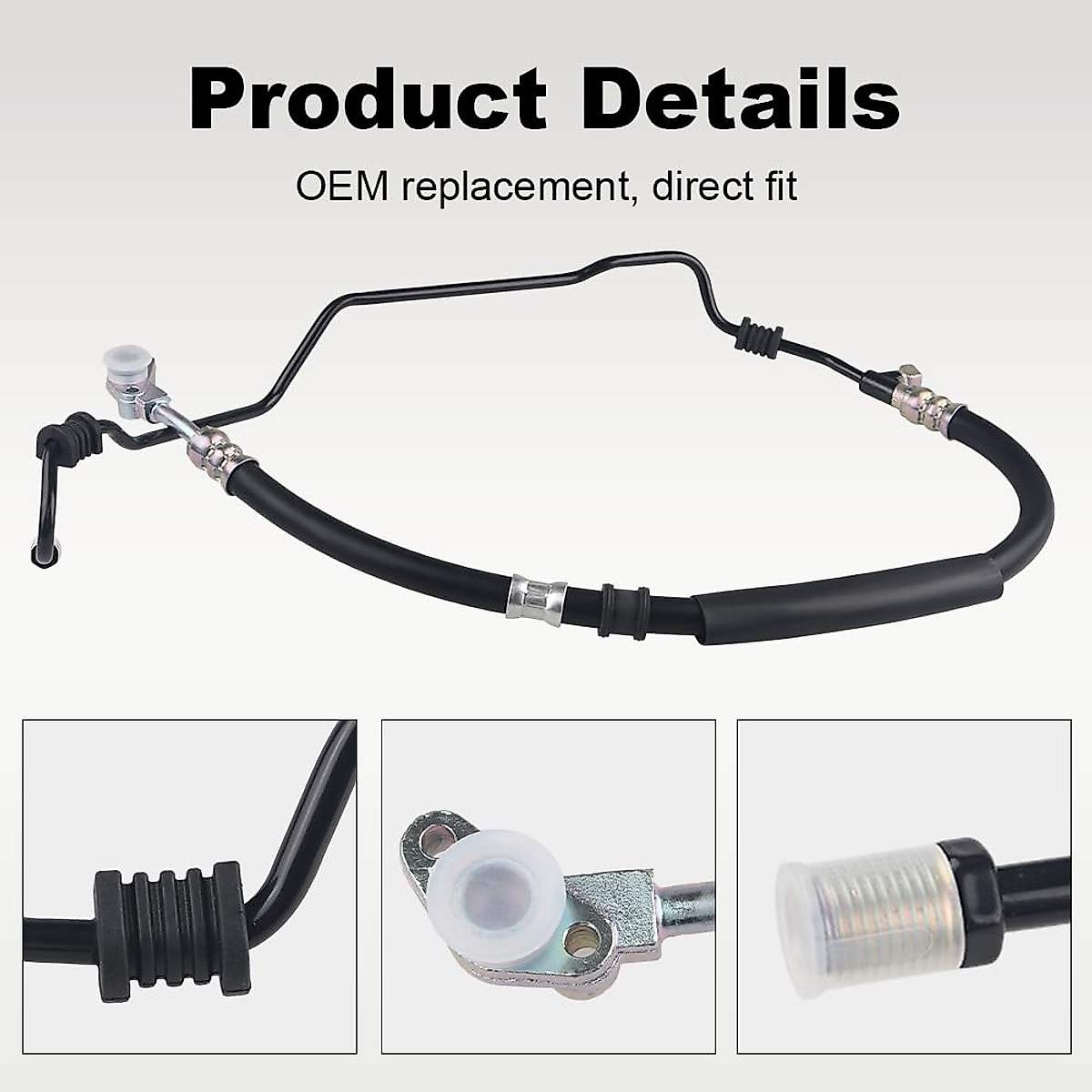 WMPHE Compatible with Power Steering Pressure Hose Assembly Honda Odyssey V6 3.5L 1999 2000 2001 2002 2003 2004, Replace OEM 53713S0XA01 53713S0XA02 3401212