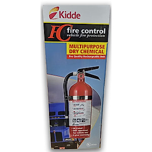 Safety and Trauma Supplies Hi-Viz All-in-One DOT OSHA Compliant Kit with 5LB 3A:40BC Kidde Fire Extinguisher Model PRO 5 TCM-8