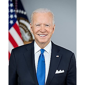 Official Portrait of President Joseph Biden Photograph - Historical Artwork from 2021 - (8" x 10") - Semi-Gloss