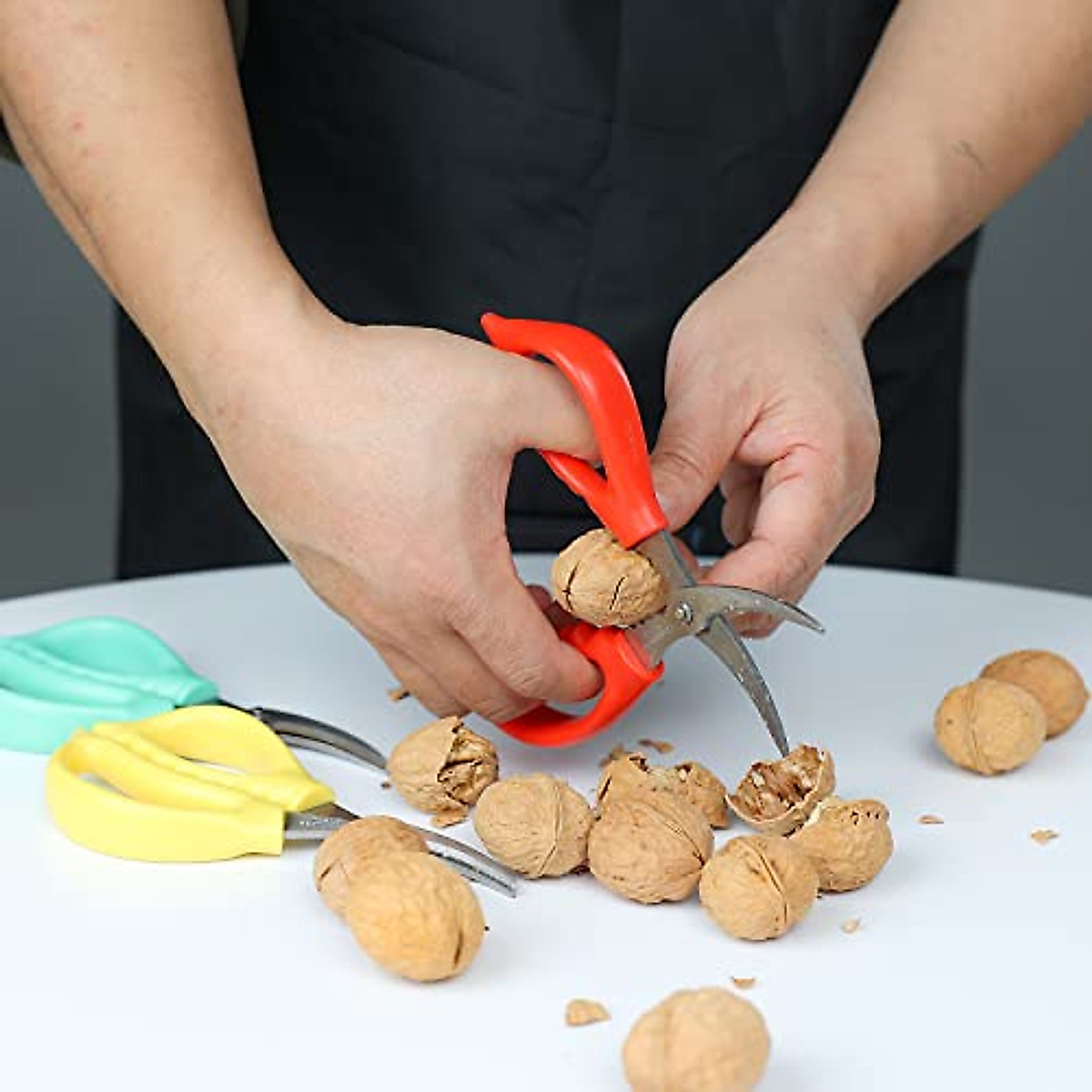 Multi-Function Kitchen Shears Seafood Scissors for Kitchen Seafood,Fish,Crab,Shrimp,Lobster,Vegetable picking,flower art etc