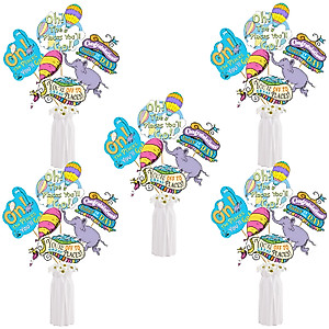 Oh The Places You'll Go Decorations 24Pcs Oh The Places You'll Go Centerpiece Sticks Kindergarten Graduation Party Centerpieces for Tables