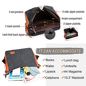 Handbags for Women Large Designer Ladies Hobo bag Bucket Purse Lightweight Canvas Shoulder Bag