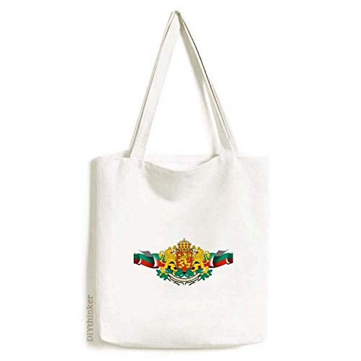Bulgaria Flag National Emblem Tote Canvas Bag Shopping Satchel Casual Handbag