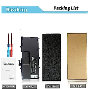 Bovekeey 46Wh NNF1C Battery HMPFH for Dell XPS 13 13-9365 2-in-1 P71G D1605TS D1805TS D2805TS D3605TS D3805TS D4605TS P71G001 NNFIC 0NNF1C 0HMPFH 7.6V 4-Cell Laptop Power Supply