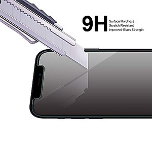 (2 Pack) Supershieldz Designed for iPhone 12 and iPhone 12 Pro (6.1 inch) (Privacy) Anti Spy Tempered Glass Screen Protector, Anti Scratch, Bubble Free