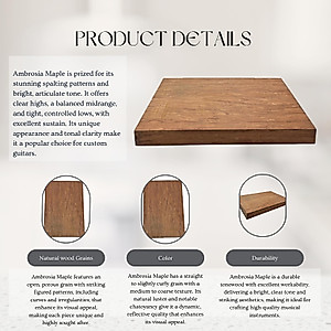 Exotic Wood Zone | Bubinga Electric/Bass Musical Guitar Luthier Tonewood Body Blanks | 21" x 14" x 1-3/4" - Unglued Planed (2 Pcs)