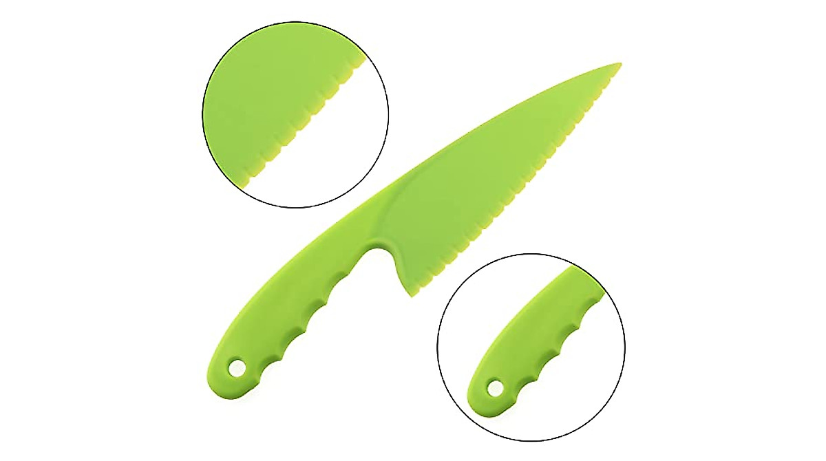 RLECS 3PCS Kids Kitchen Knife Set | Safe Nylon Food Knives