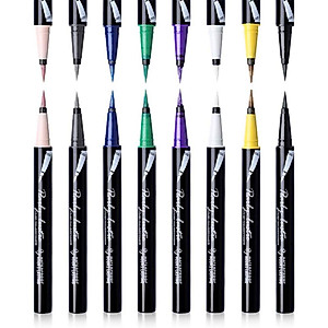 Eyeliner Pencil Eye Liner Pen Green Liquid for Women Girl Matte Long Lasting Professional Smudge Proof and Waterproof Natural Perfect Eye Makeup with Non-dizzy Dyeing (Green)