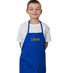 THE APRONPLACE Personalized Embroidered Add A Name Child Apron - Toddlers & Kids Sizes - Very Cute - Great Gift