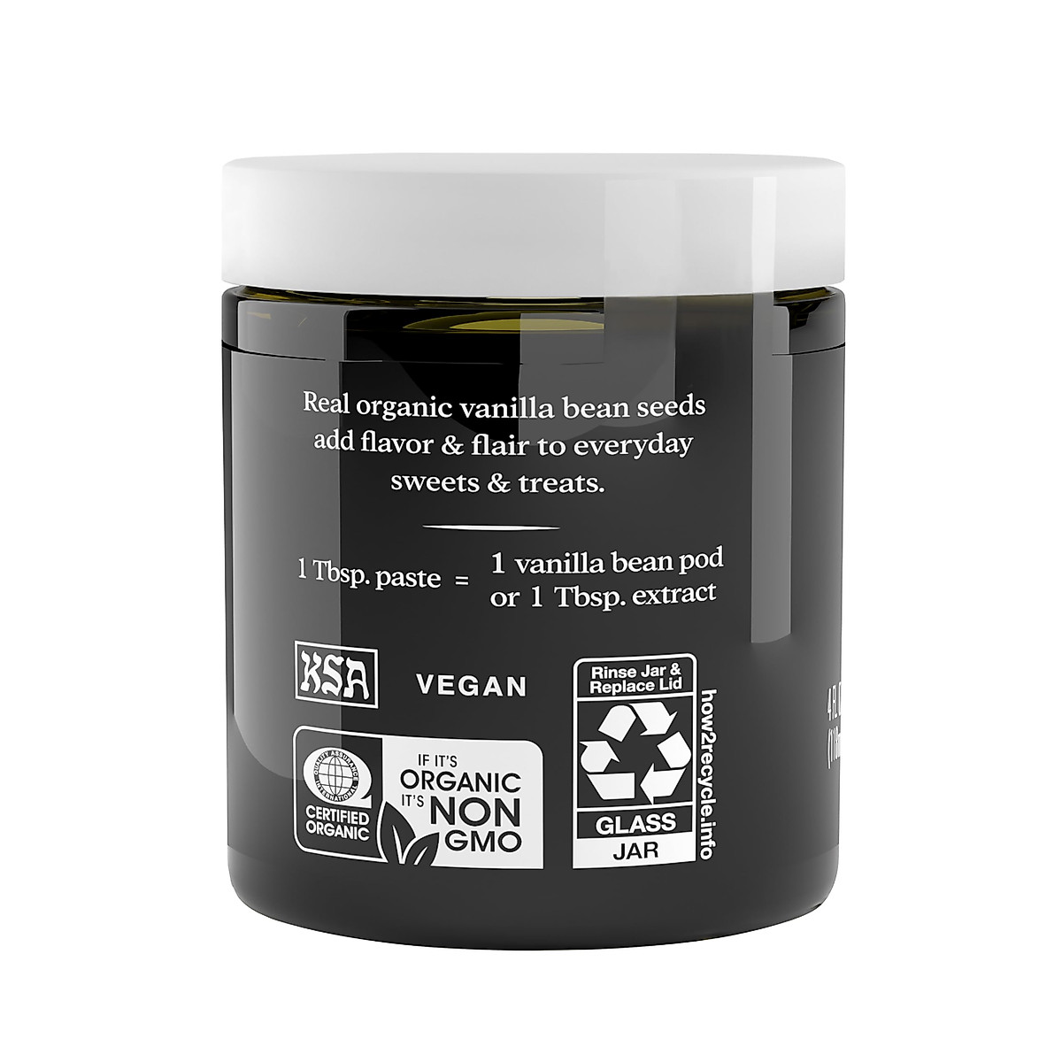 Simply Organic Vanilla Bean Paste, 4 Ounce Jar, Certified Organic, Kosher, Vegan, Non-GMO Rich Soft Paste, Warm Woody Aroma