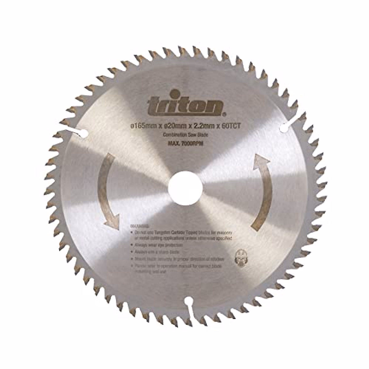 Triton 372474-165mm Plunge Track Saw Circular Saw Blade 60T