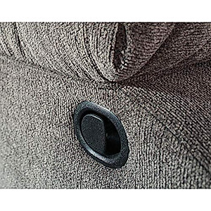 Signature Design by Ashley Tulen Modern Manual Pull Tab Reclining Sofa, Dark Gray