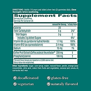 NEURIVA Plus Brain Supplement For Memory, Focus & Concentration + Cognative Function with Vitamins B6 & B12 and Clinically Tested Nootropics Phosphatidylserine and Neurofactor, 50ct Strawberry Gummies