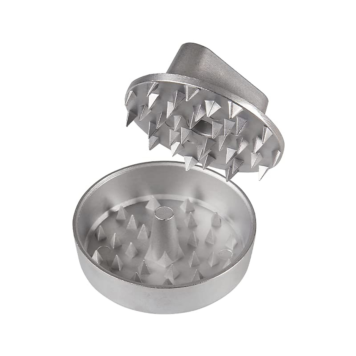 Groove PIVOT: Premium 2-Piece Aluminum Herb Grinder with Innovative Ergonomic Knob Grip - Portable Spice Grinder Hand Held for Precise Shredding