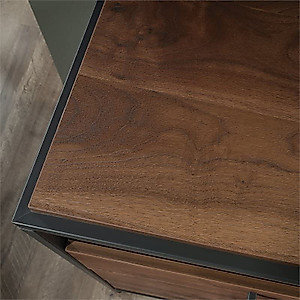 Sauder Nova Loft 6-Drawer Bedroom Dresser with Open Shelf, Grand Walnut Finish