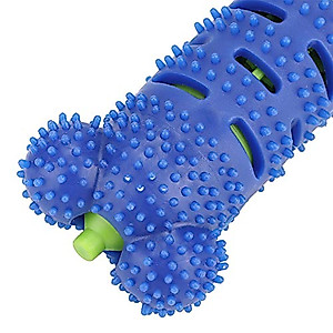 JOROBURO Dog Toothbrush Toy, Advanced Silicone Dog Brushing Stick for Cleaner Teeth, Blue Green Pet Molar Tooth Cleaner Brushing Stick Cleaning Supplies Toothbrush Toy for Dogs Easy to Use