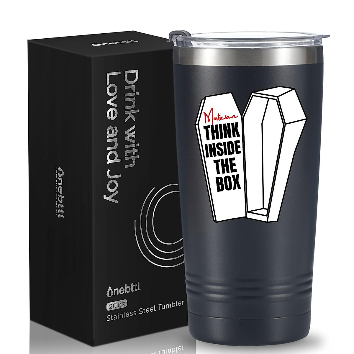 Onebttl Mortician Gifts, Funny Embalming Mortician Coff Mug, Thank You Birthday Gifts for Embalmer, Funeral Director, Stainless Steel Tumbler 20OZ - Think Inside The Box