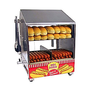 Paragon Dog Hut Hot Dog Steamer, Red, (8020)