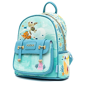 Wondapop Disney Pixar Finding Nemo 11" Vegan Leather Fashion Mini Backpack