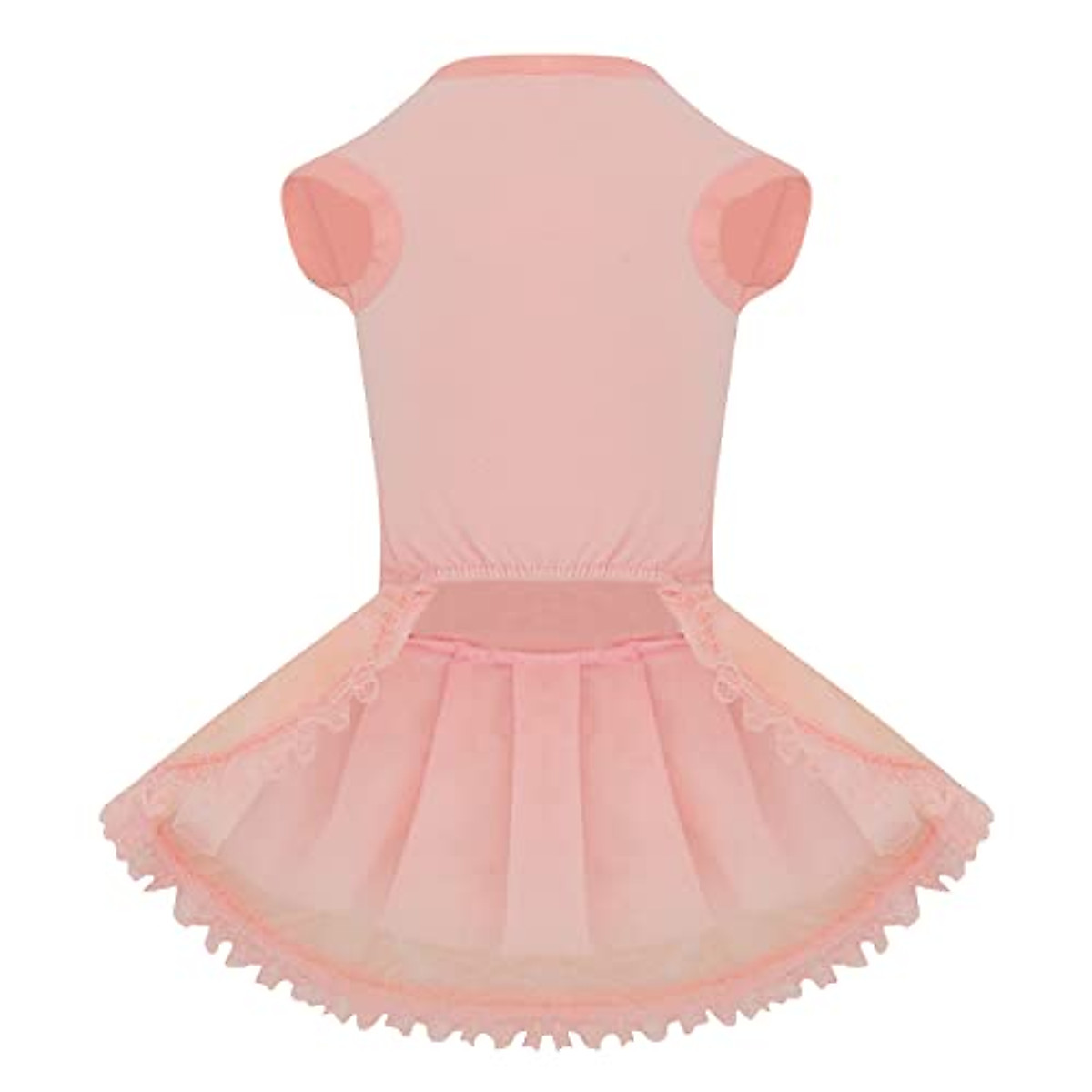 Dog Cute Gold Glitter Dress Tutu Outfit Princess Skirt for Small Medium Girl Dogs Wedding Bride Birthday Party Photography (Birthday Girl, L)