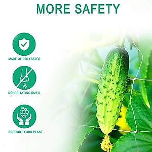 Heavy Duty Trellis Netting Roll - 47''x328' Plastic Plant Trellis Net for Climbing Plants