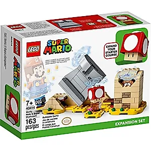 Lego Super Mario: Monty Mole & Super Mushroom Expansion Set - 163 Piece Building Kit - Lego, #40414, Ages 7+