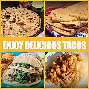 Roti Maker Machine 10 Inch Stainless Steel Electric Roti Maker Non-Stick Maquina Para Hacer Tortilla Press with Handle and Temperature Adjustment