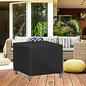 Jungda Outdoor Square Table Cover 44 Inch,Waterproof Patio Dining Table Covers, Heavy Duty Outdoor Coffee Table Furniture Cover - 44 x 44 x 28 Inch