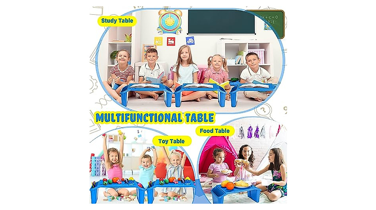 Kisston 12 Pcs Kids Lap Desk - Ideal for Study & Play