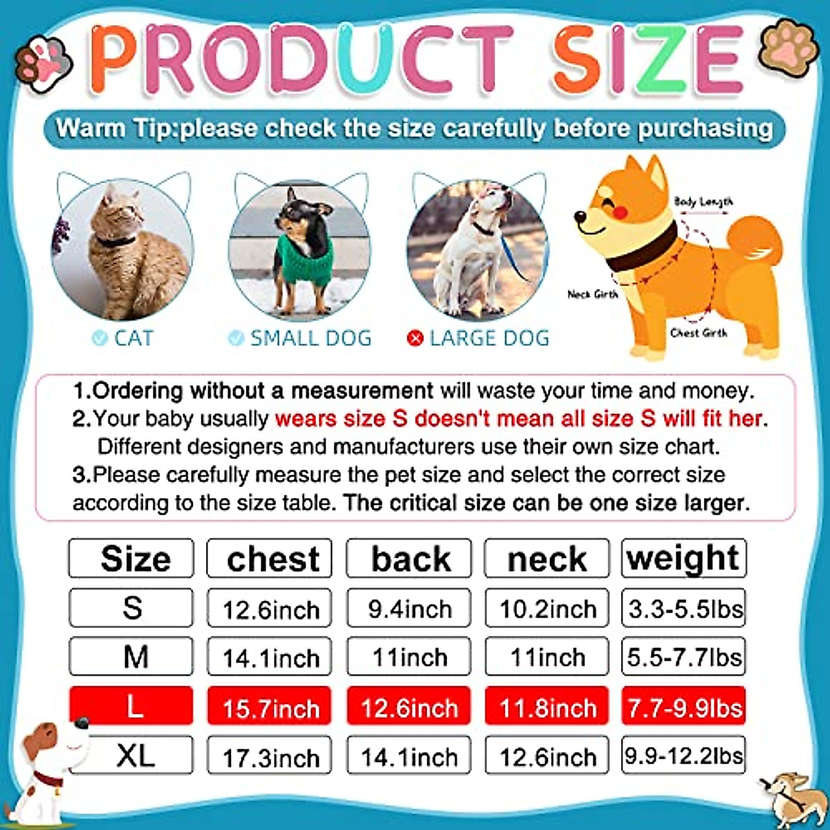 3 Pieces Christmas Dog Pajamas Red Buffalo Plaid Jumpsuit Puppy Bodysuit Pet Pajamas Buffalo Check Cute Apparel Pajamas for Small Medium Dog Cat Chihuahua Puppy Christmas Costume(L (fit 7.7-9.9lbs))