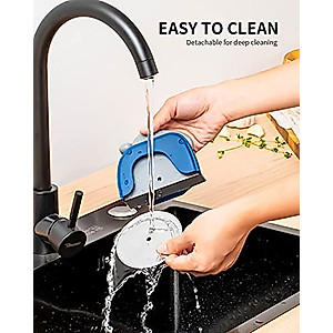 Fat-Cat Pizza Cutter Wheel, Super Sharp Pizza Slicer with Protective Blade Guard for Pizza, Pies, Waffles and Dough Cookies, Easy to Use and Clean (Blue)