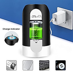 M&R, Automatic Water Bottle Dispenser, Water Bottle Pump USB Rechargeable & Portable Water Bottle Pump Dispenser, for Office, Kitchen, Camping, Indoor and Outdoor Universal 2-5 Gallon Water Bottles