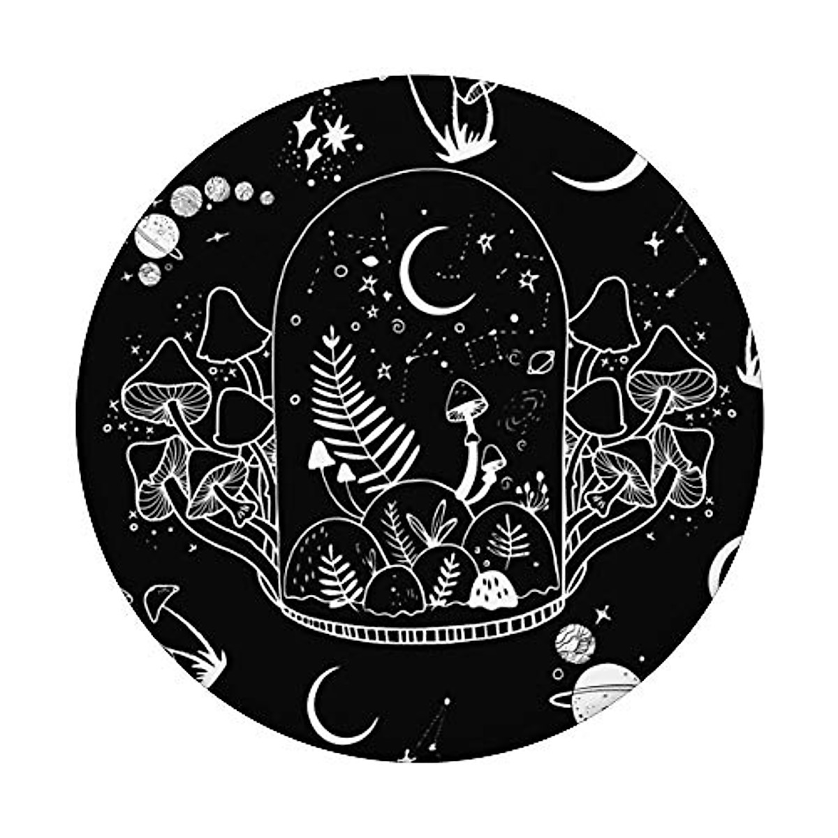 Boho Zodiac Alchemy Forest Mycology | Hippie Magic Mushroom PopSockets Swappable PopGrip