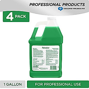 PALMOLIVE Dishwashing Liquid, Dish Soap, Dish Liquid Soap, Phosphate Free, pH Balanced, Dishwasher Cleaner, 1 Gallon Bottle (Pack of 4) (204915), 10035110049158