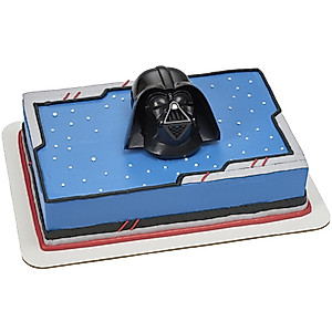 DecoSet® STAR WARS™ Darth Vader™ Cake Topper, 1-Piece, Use with Cake Decorations to Create Galactic Cakes, Black