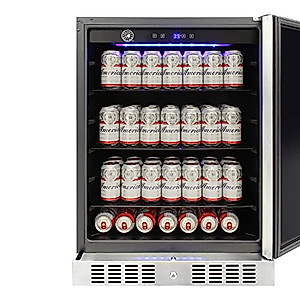 Brama Outdoor Refrigerator Built-In or Freestanding with Automatic Defrost, LED Display and Control Panel