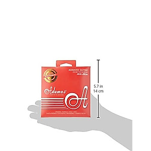 Adamas Acoustic Guitar Strings Historic Reissue Phosphor Bronze Light, Strings for Classical Guitar (premium guitar strings, single string assortment, high copper content, eco-friendly packaging)