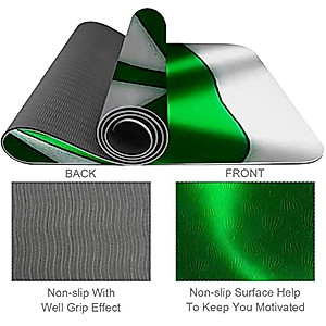 Yoga Mat, Yoga Mats for Home Workout, Workout Mat, Exercise Mats, Pilates Mat, Irish Flag clover pattern
