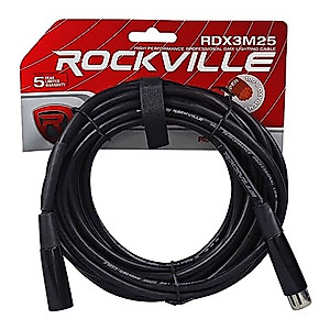 (6) Rockville LED RGB Par Can Wash Light - White Bundle: (3) DJ/Club/Stage Wash Lights, (1) Universal Travel Bag, (1) 25ft 3 Pin DMX Lighting Cable, (5) 10ft 3 Pin DMX Lighting Cables (15 Items)