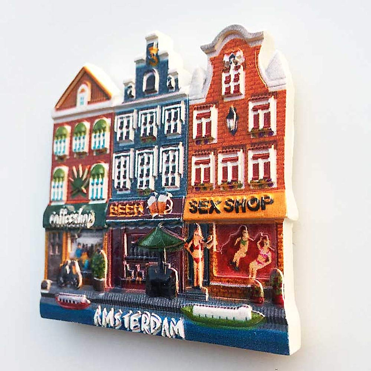 Amsterdam Holland 3D Fridge Magnet Souvenir Gift Collection Home Kitchen Decoration Magnetic Sticker Amsterdam Netherlands Refrigerator Magnet