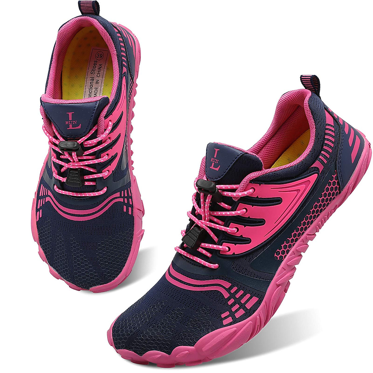 L-RUN Women's Water Shoes for Beach Pool Surf Dive Navy (Women 8.5, Men 7)=EU39