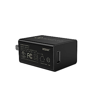 QC3.0 Fast Charging Adapter 3.0 USB Wall Charger Up to 18W Output XTAR Official Recommendation applies to All XTAR Fast Charge Chargers, Such as XTAR SC2, ST2, VC4S, PB2S VC8 Charger.