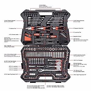 STARWORK TRUE MECHANIC™ 260-Piece Mechanics Tool Set, Professional, SAE/Metric